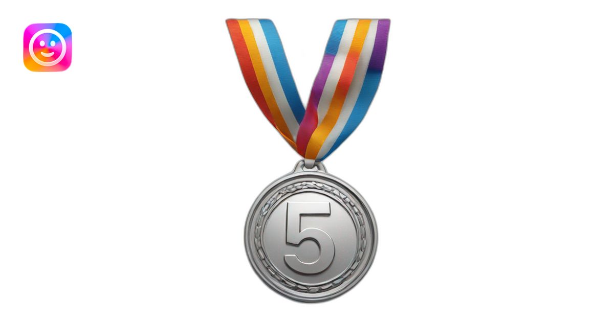 Metal 5th place medal emoji | AI Emoji Generator