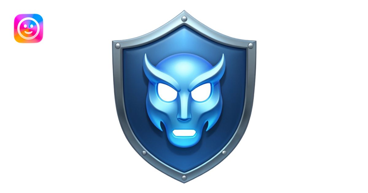 Discord moderator shield emoji | AI Emoji Generator