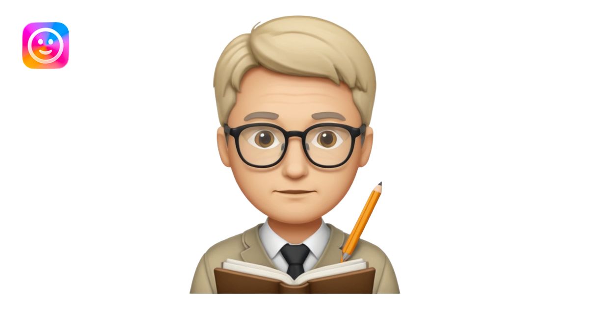 male writer emoji | AI Emoji Generator