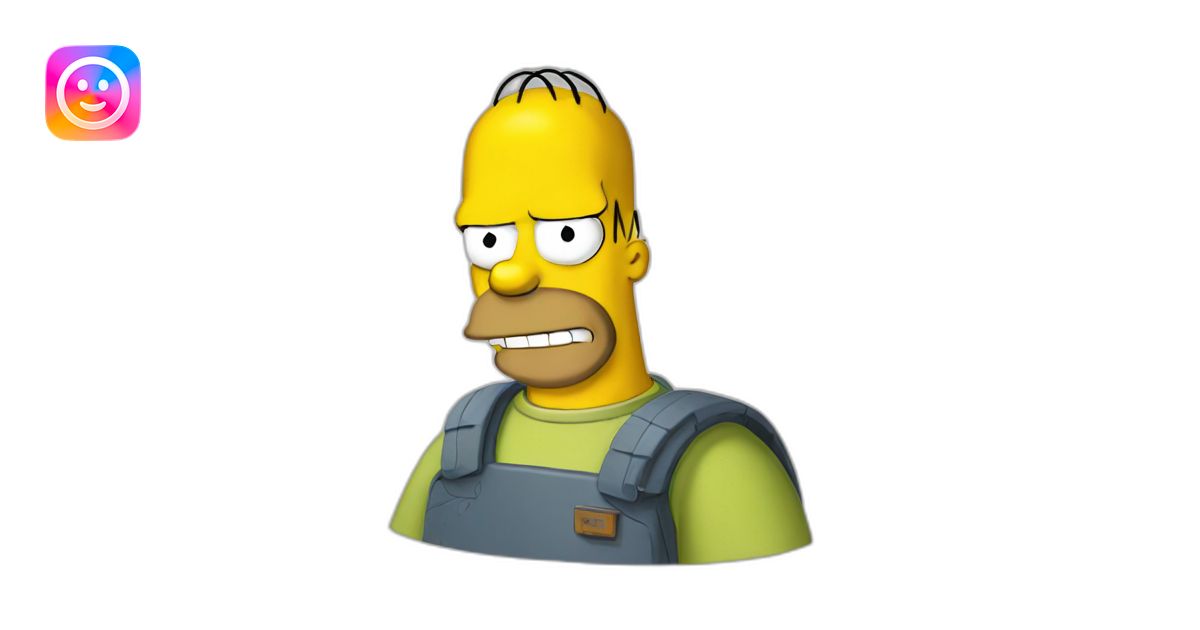 Homer simpsons emoji | AI Emoji Generator