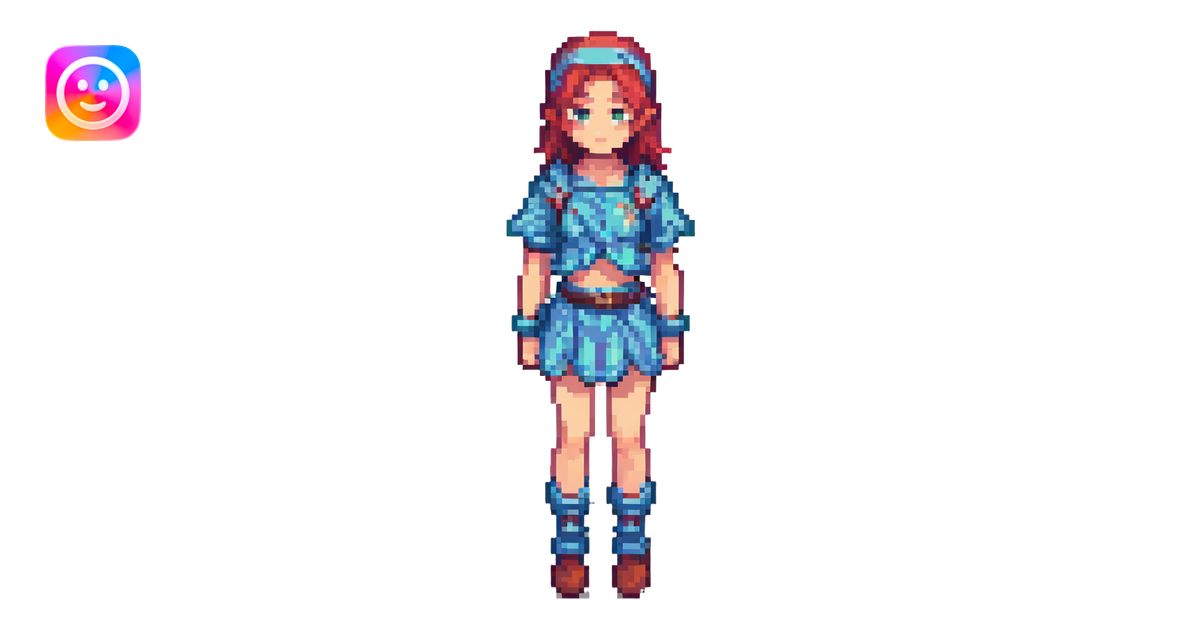 Convert this person into pixel art style, full body, keeping the pose ...