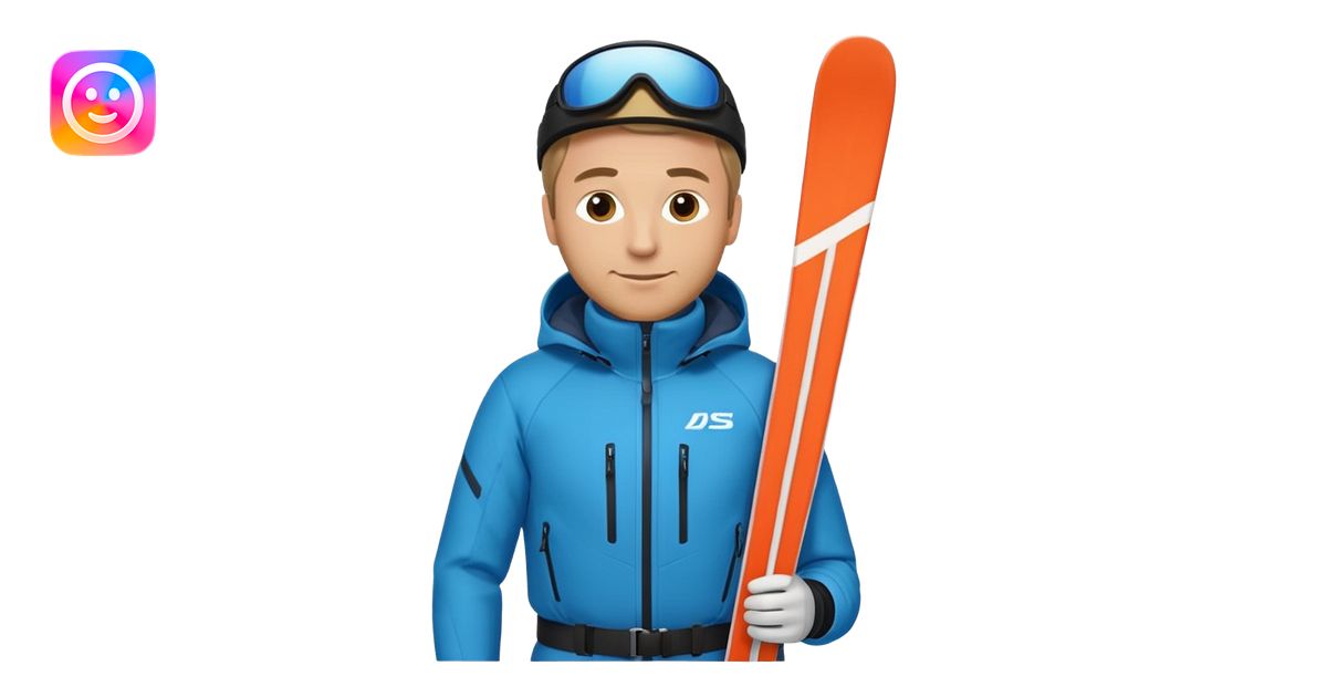 Ski man emoji | AI Emoji Generator