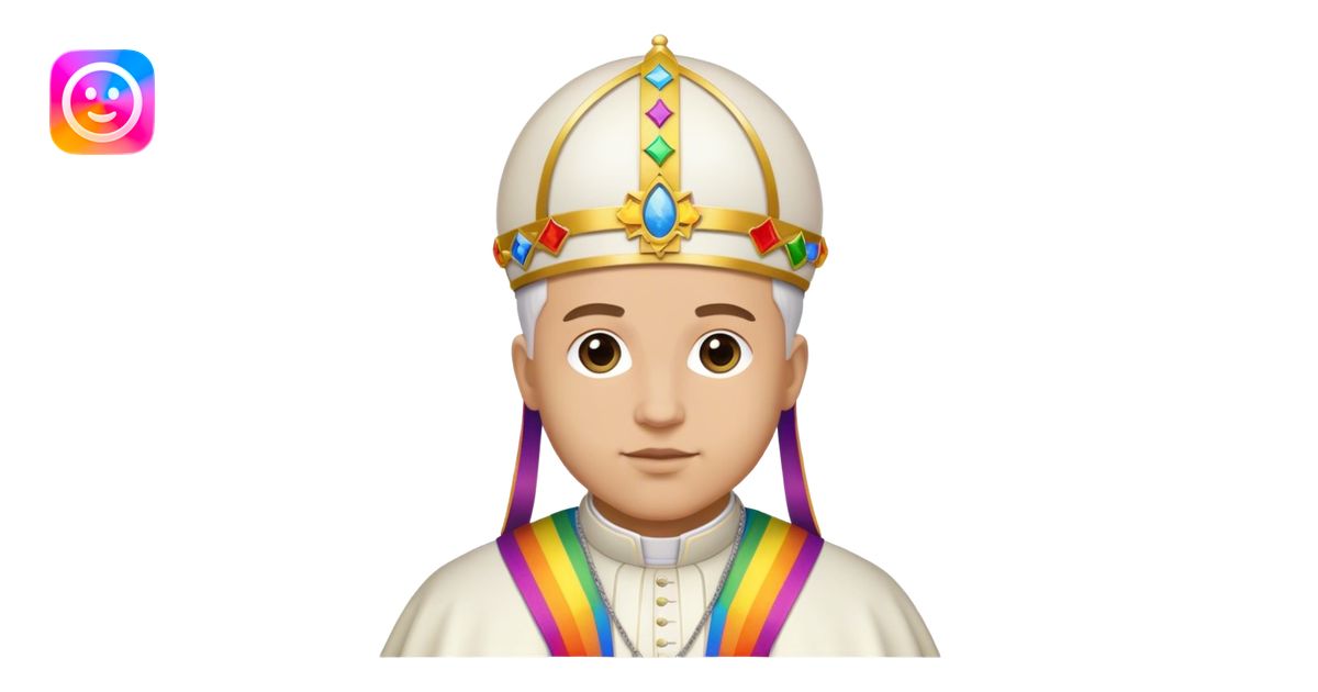Pope rainbow emoji | AI Emoji Generator