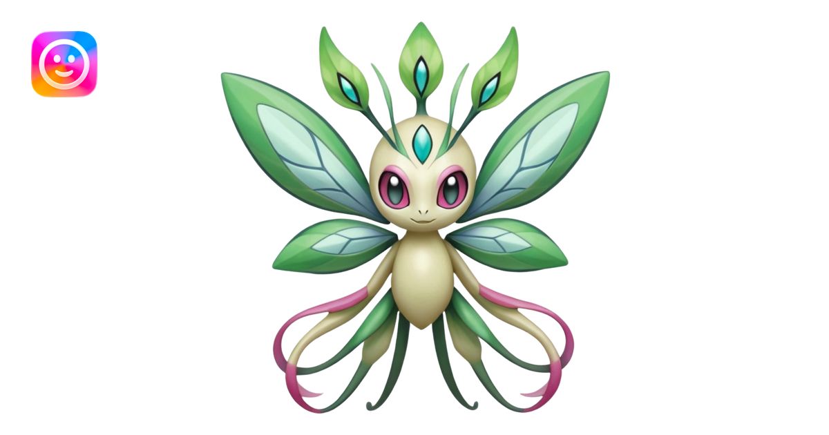 Meloetta-Palkia-Celebi-Pokémon-Fakémon-fusion-hybrid-creature emoji ...