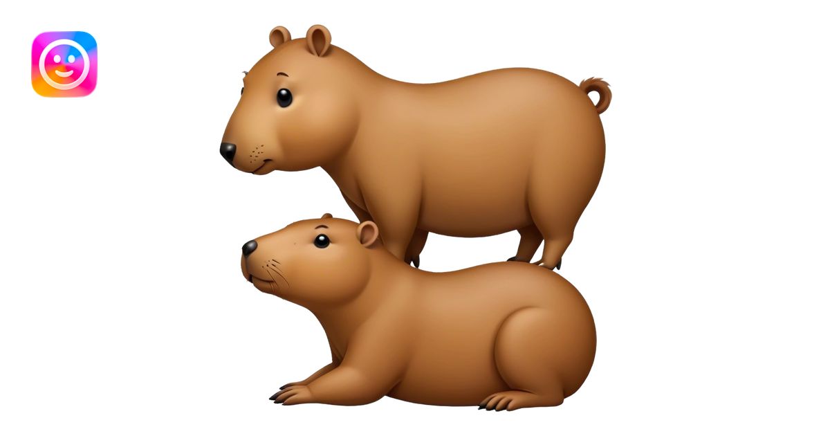 capybara with snoopy emoji | AI Emoji Generator