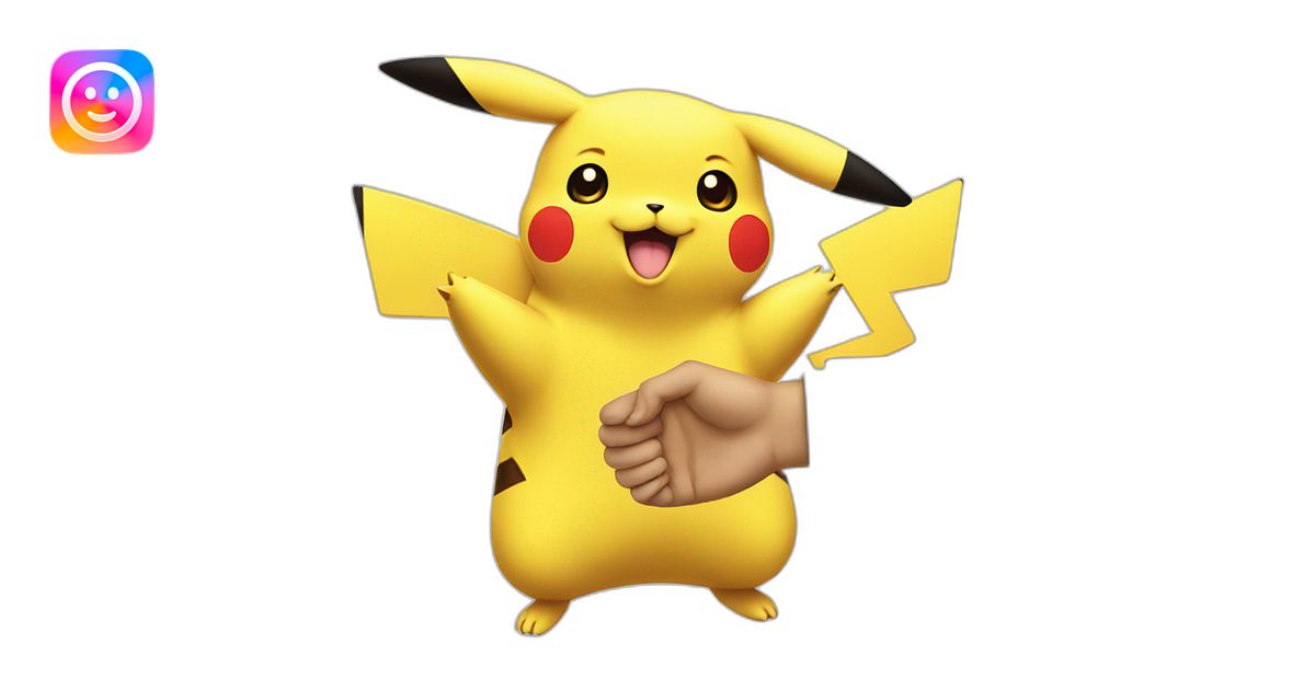 pikachu handshake emoji | AI Emoji Generator
