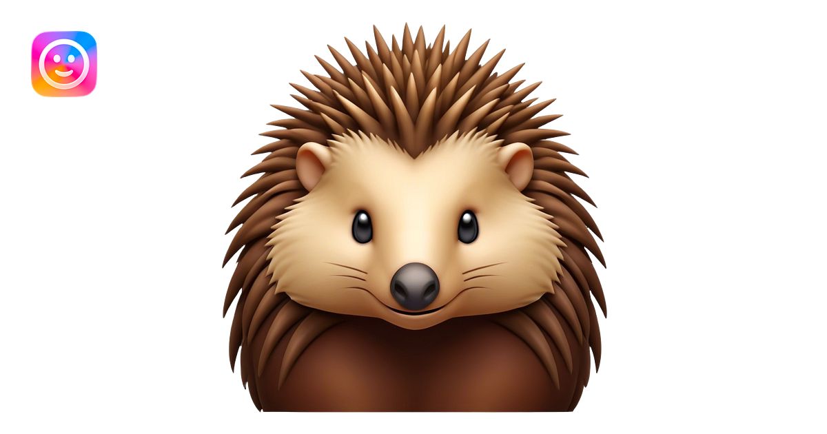 Cinematic Noble Echidna Portrait Emoji, Poised and regal, with a ...