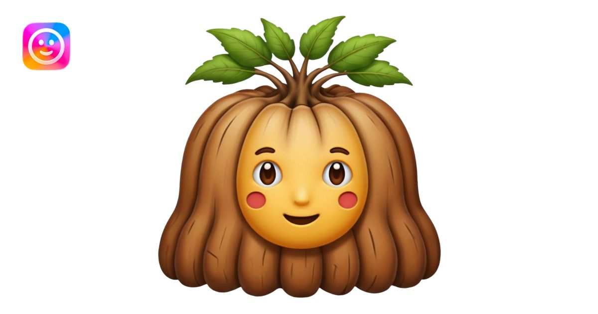 thick brown root emoji | AI Emoji Generator