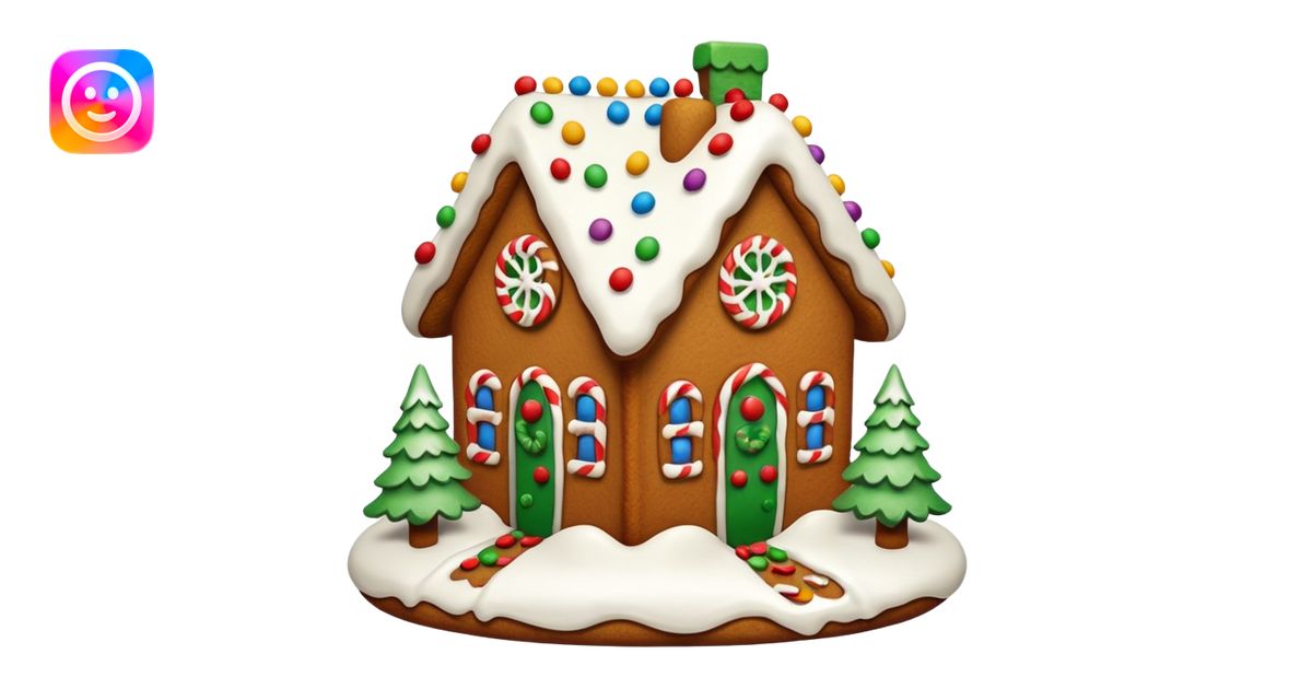 Christmas gingerbread white emoji | AI Emoji Generator