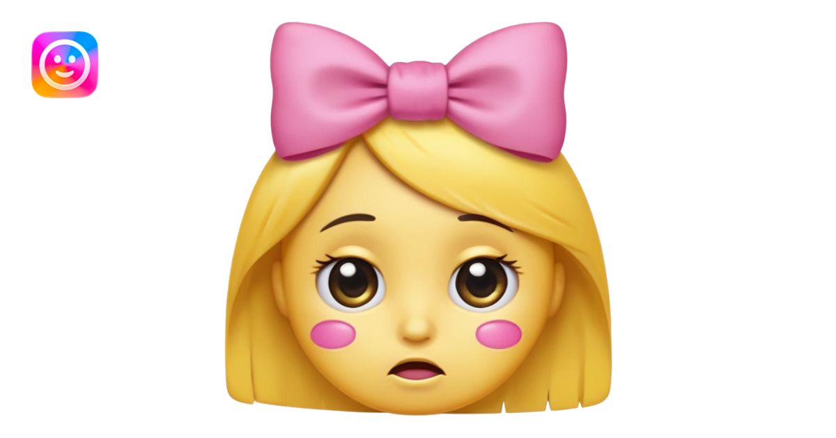 A round yellow emoji with a pleading face, big shiny eyes filled with ...
