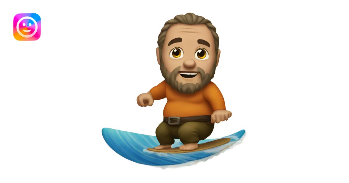 dwarf surfing emoji | AI Emoji Generator