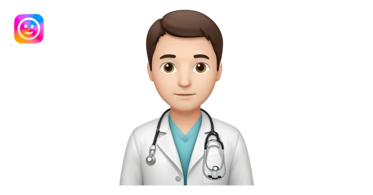 Male doctor emoji | AI Emoji Generator