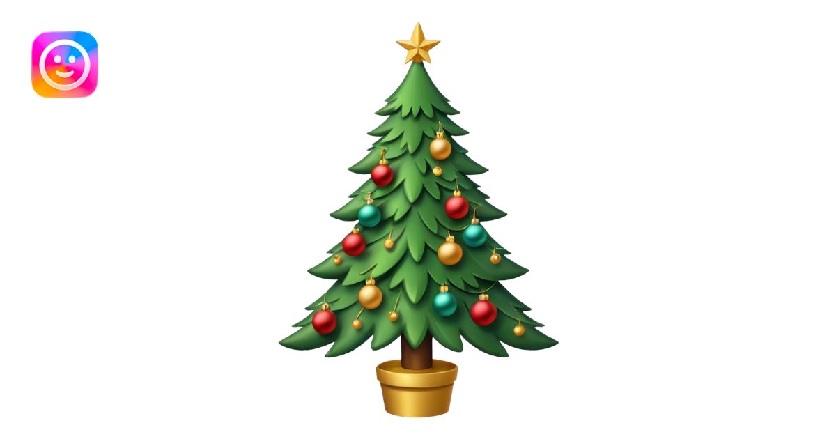 Christmas tree emoji | AI Emoji Generator