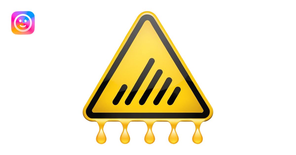 slippery surface sign emoji | AI Emoji Generator