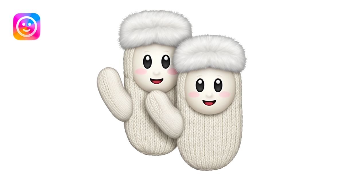 A white mittens emoji | AI Emoji Generator