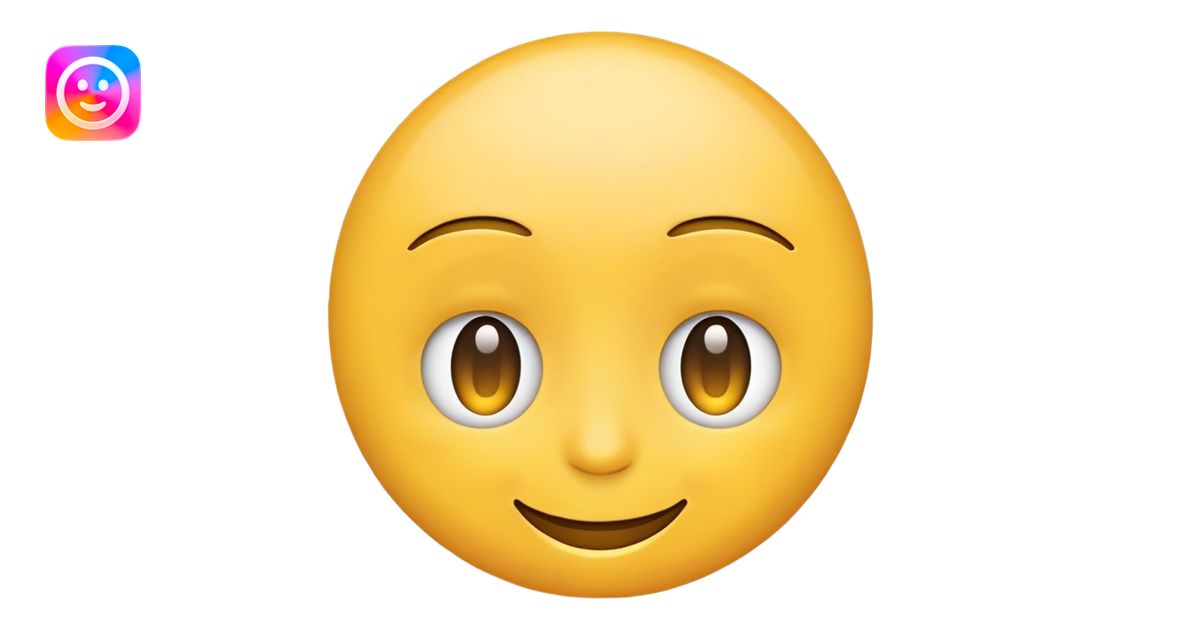Smiling emoji with low eyelids emoji | AI Emoji Generator