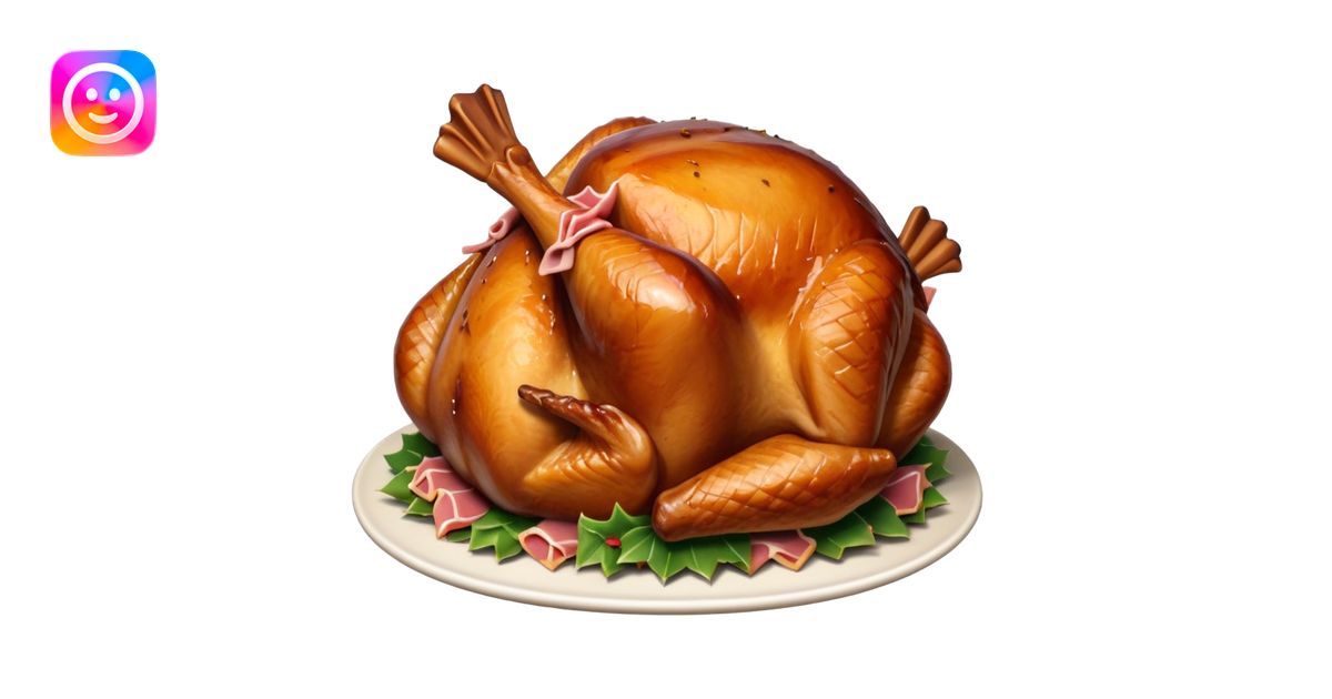Christmas Roast potato and turkey and ham emoji | AI Emoji Generator