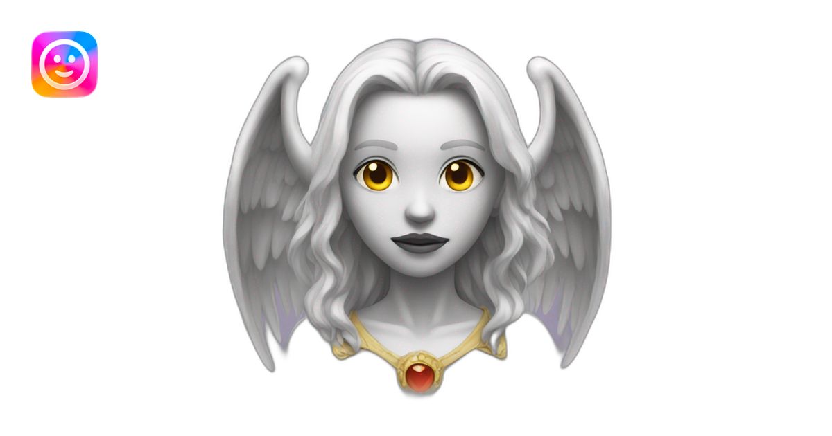 half demon half angel emoji | AI Emoji Generator