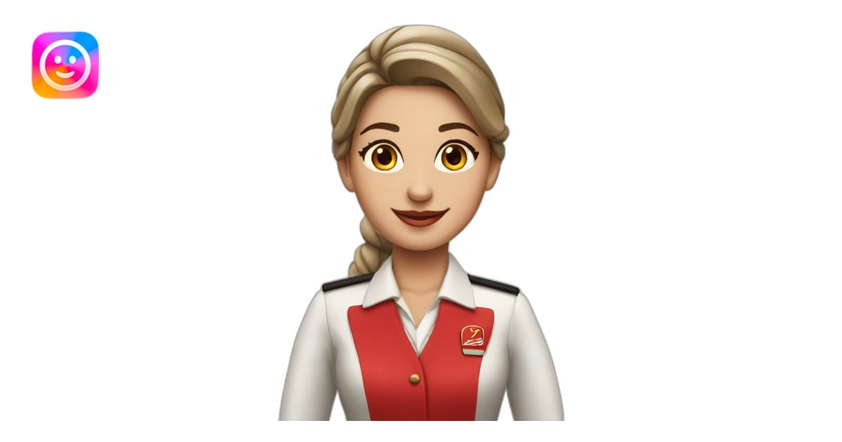 Emirates cabin crew emoji | AI Emoji Generator