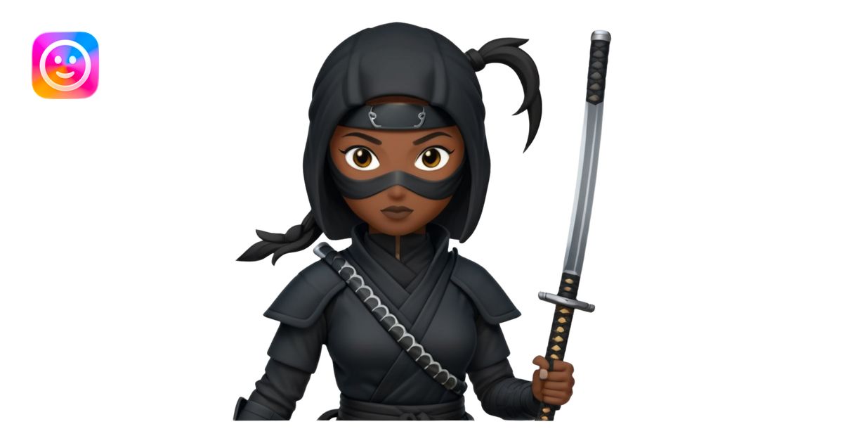 Queen Ninja emoji | AI Emoji Generator