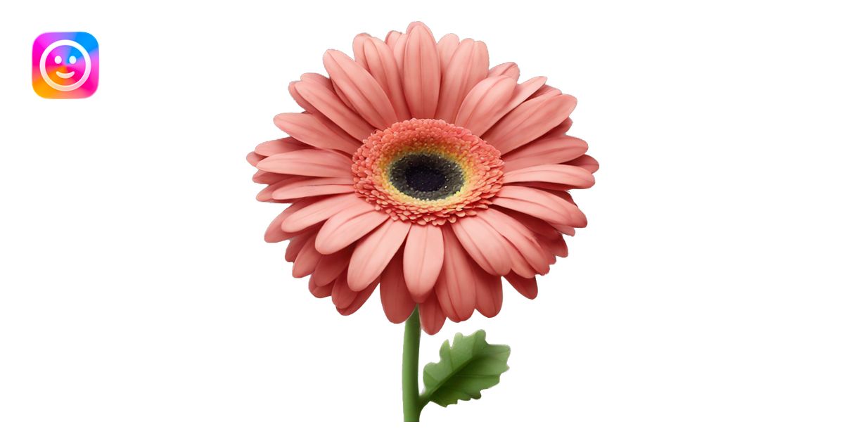 Flower gerbera emoji | AI Emoji Generator