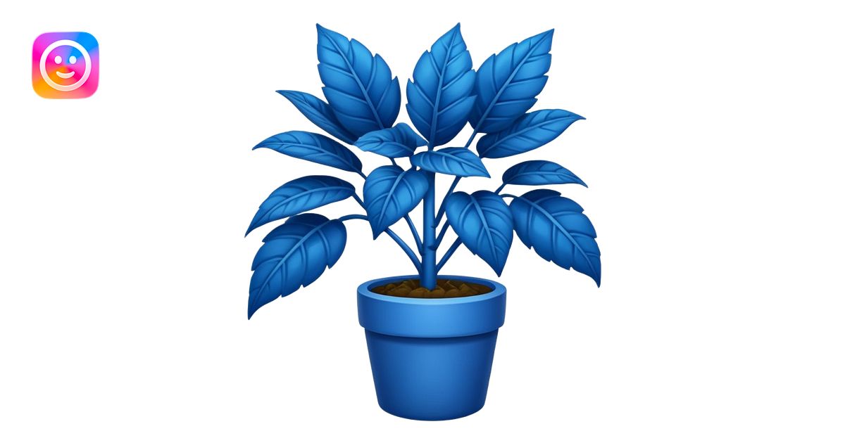 blue plant emoji | AI Emoji Generator