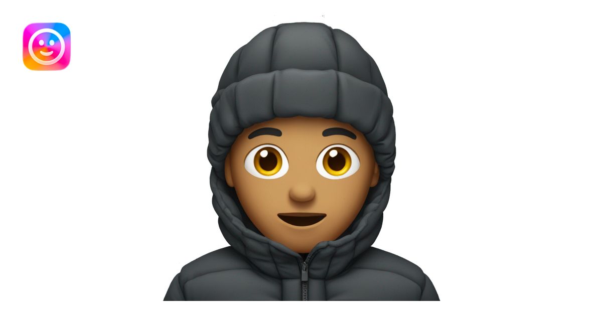 person wearing long puffy jacket emoji | AI Emoji Generator