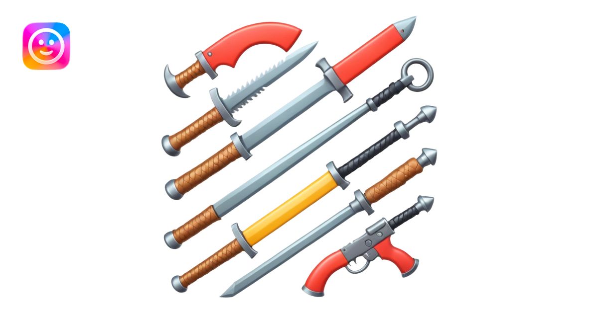 Cute weapons emoji | AI Emoji Generator