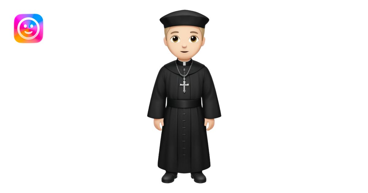 priest, full body emoji | AI Emoji Generator