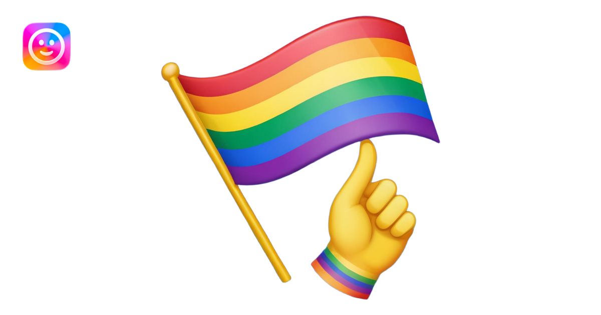 LGBTQ+ flag emoji | AI Emoji Generator