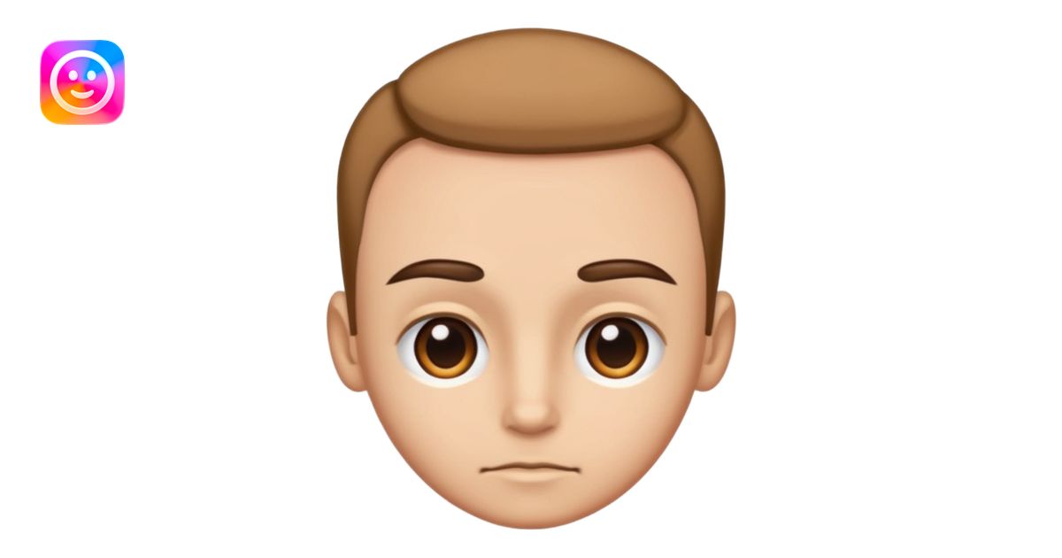 emoji of only the forehead area of a human face, cropped between ...