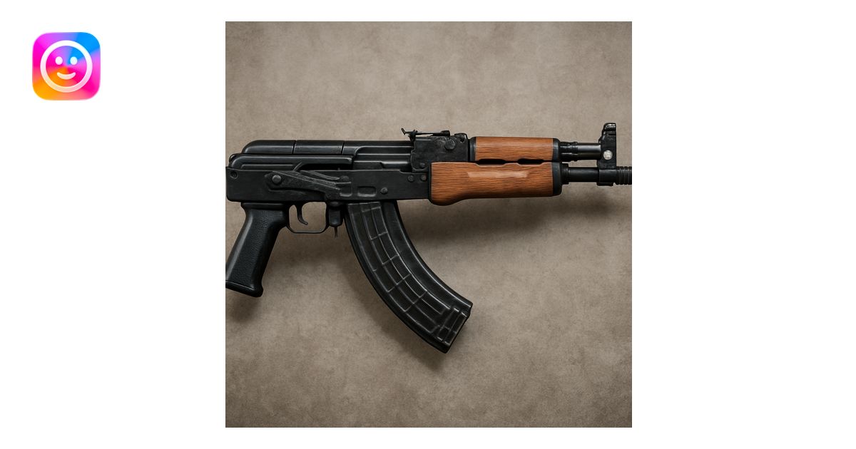 Make this Draco gun image realistic, detailed, side view ...
