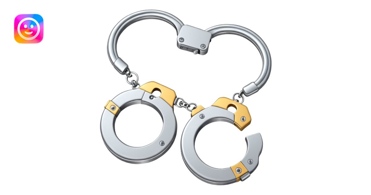 two separate broken handcuffs emoji | AI Emoji Generator