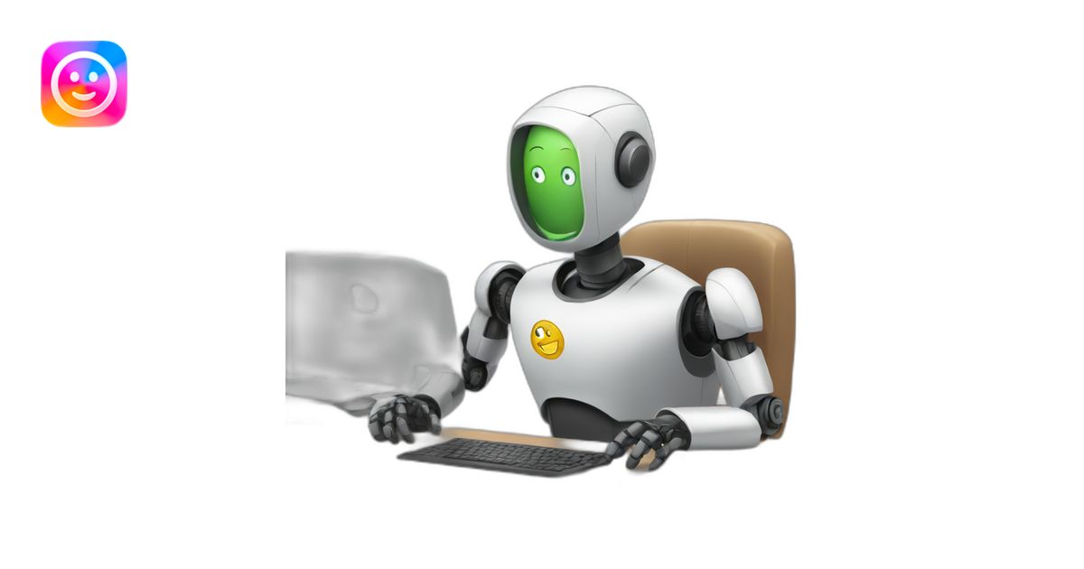 robot doing administration emoji | AI Emoji Generator