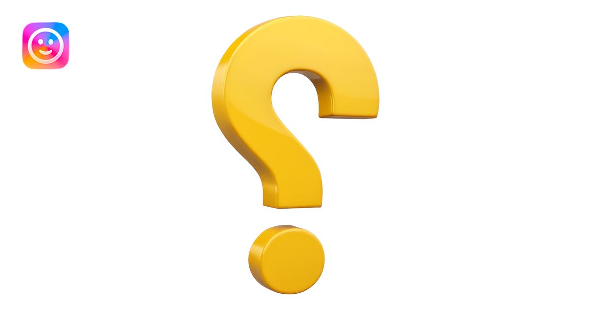 classic yellow question mark emoji emoji | AI Emoji Generator