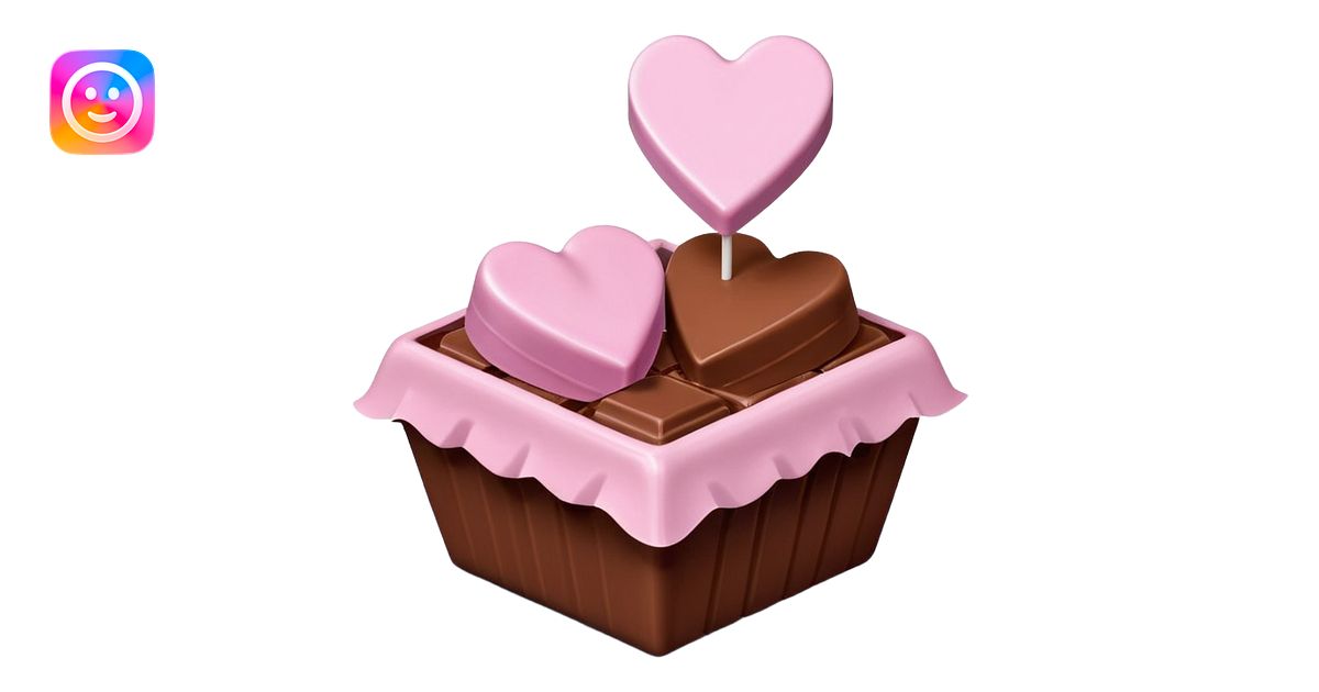 Two square milk chocolate , Each praline is a sharp-edged cube with ...