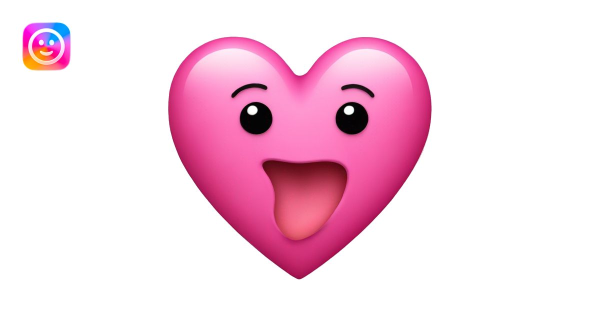 Pink heart with beat emoji | AI Emoji Generator