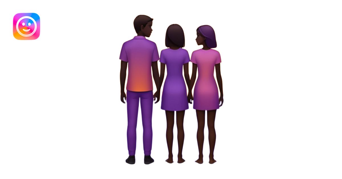 2 peoples standing far emoji | AI Emoji Generator