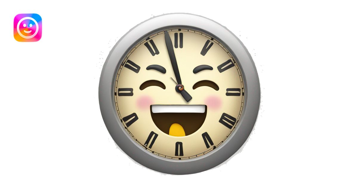 happy clock emoji | AI Emoji Generator