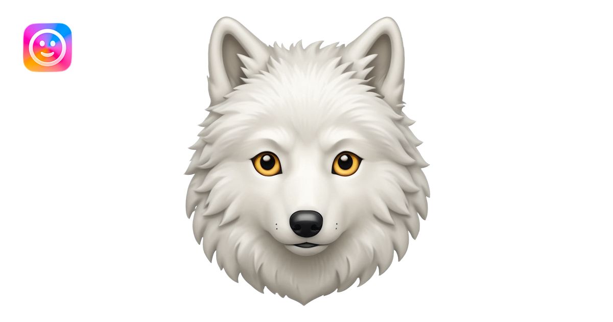 Arctic wolf emoji | AI Emoji Generator