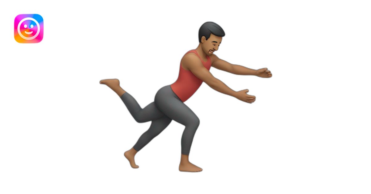 men doing back stretch emoji | AI Emoji Generator