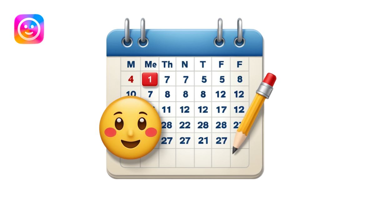 1 month from calendar emoji | AI Emoji Generator