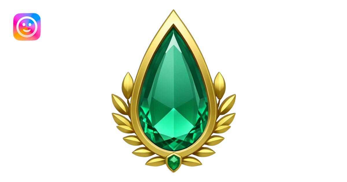 Rainbow six siege emerald rank emoji | AI Emoji Generator