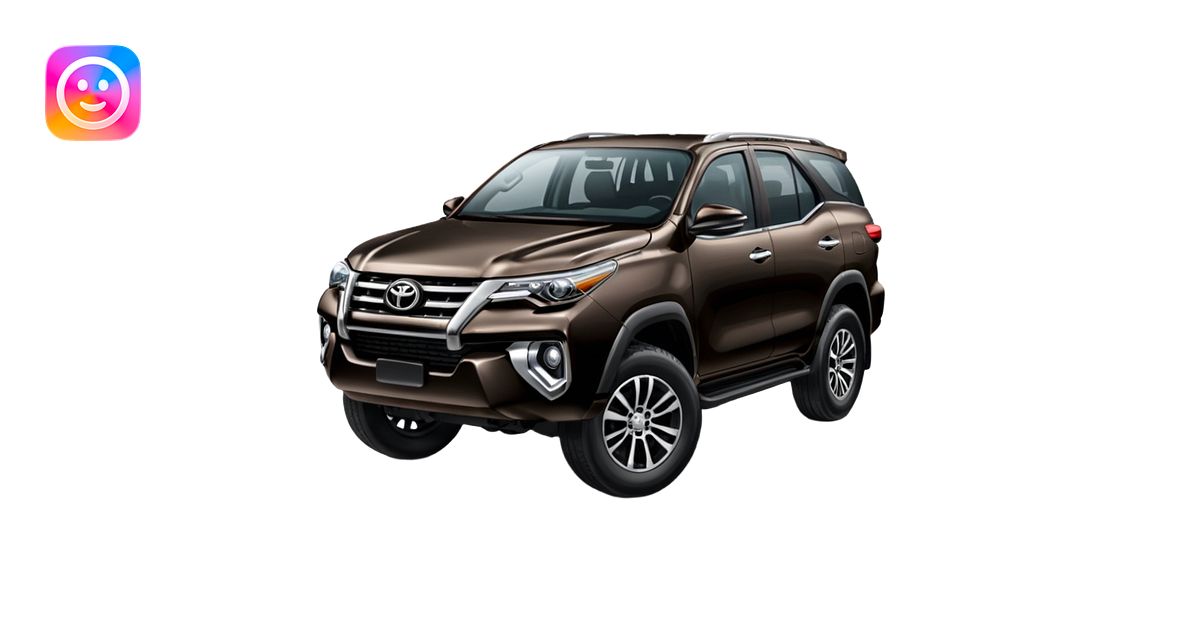 Black Toyota fortuner emoji | AI Emoji Generator