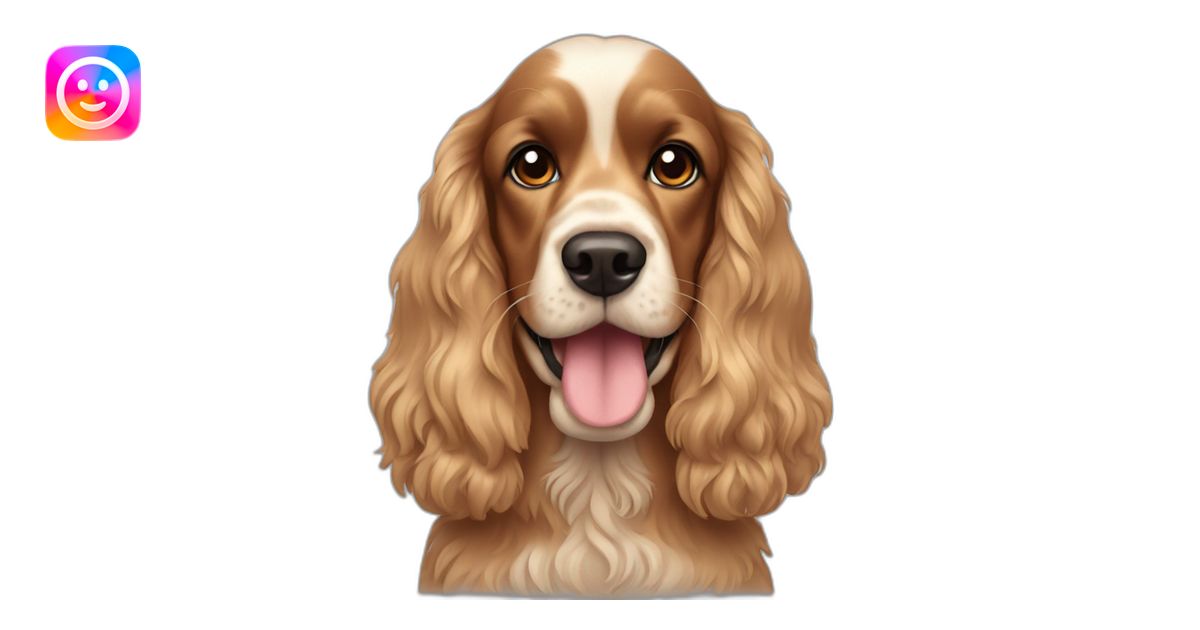 Cocker spaniel emoji | AI Emoji Generator