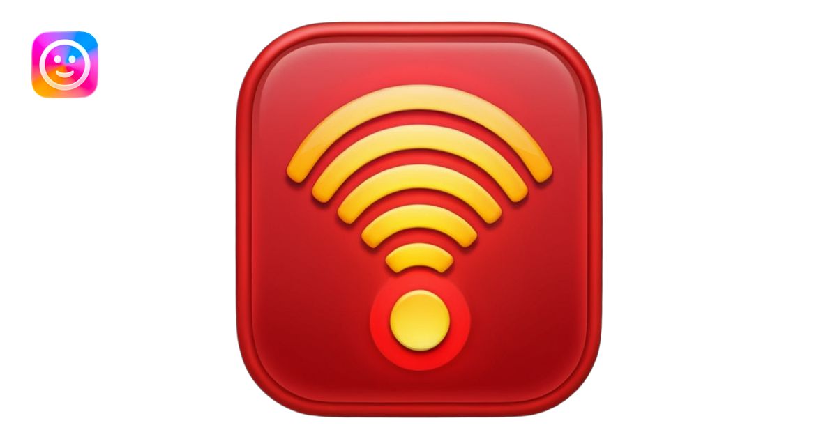 Wifi red emoji | AI Emoji Generator