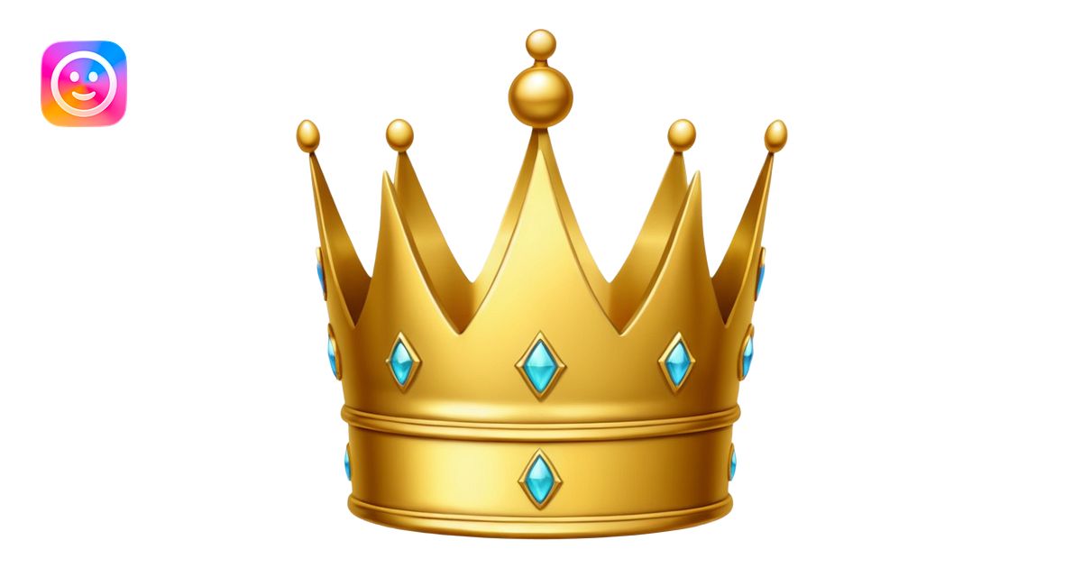 Gold crown emoji | AI Emoji Generator