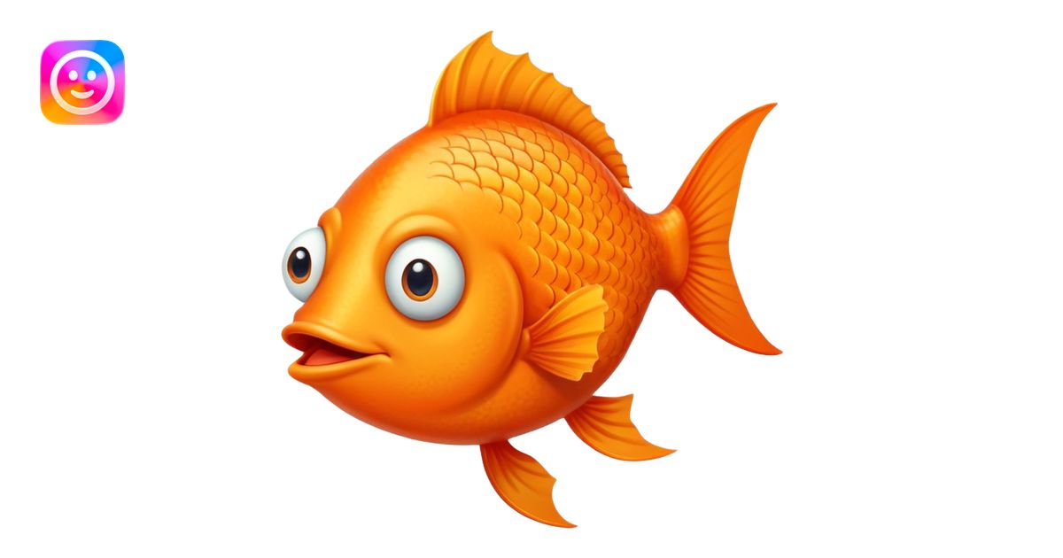 derpy stupid looking fish with googly eyes and goofy expression, facing ...