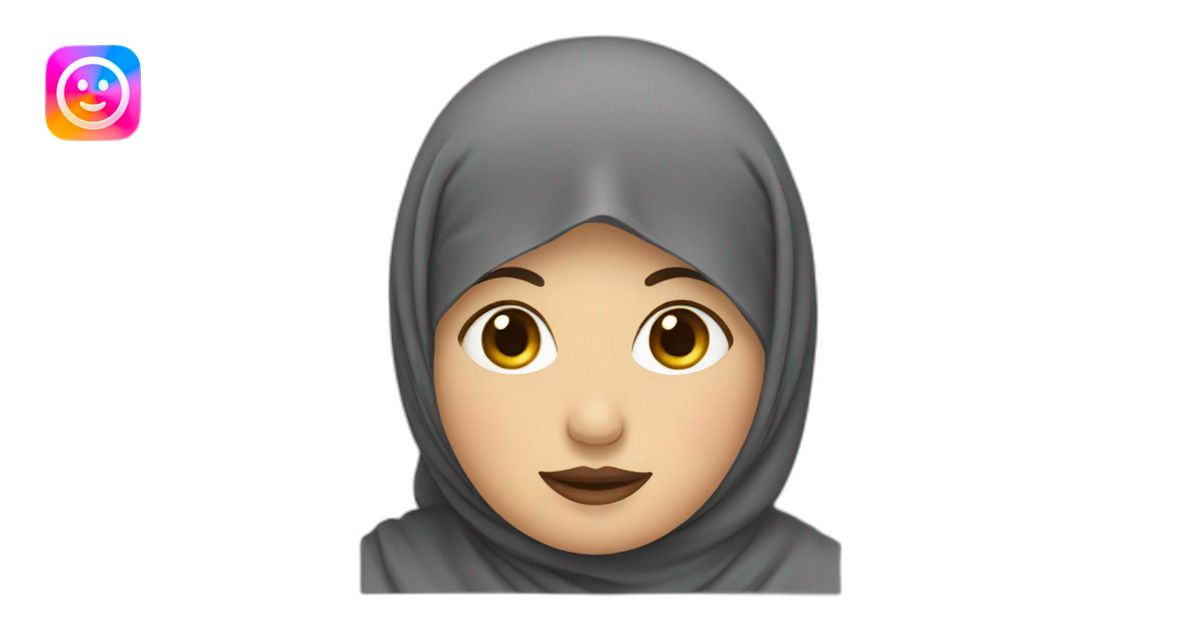 fat woman with hijab emoji | AI Emoji Generator