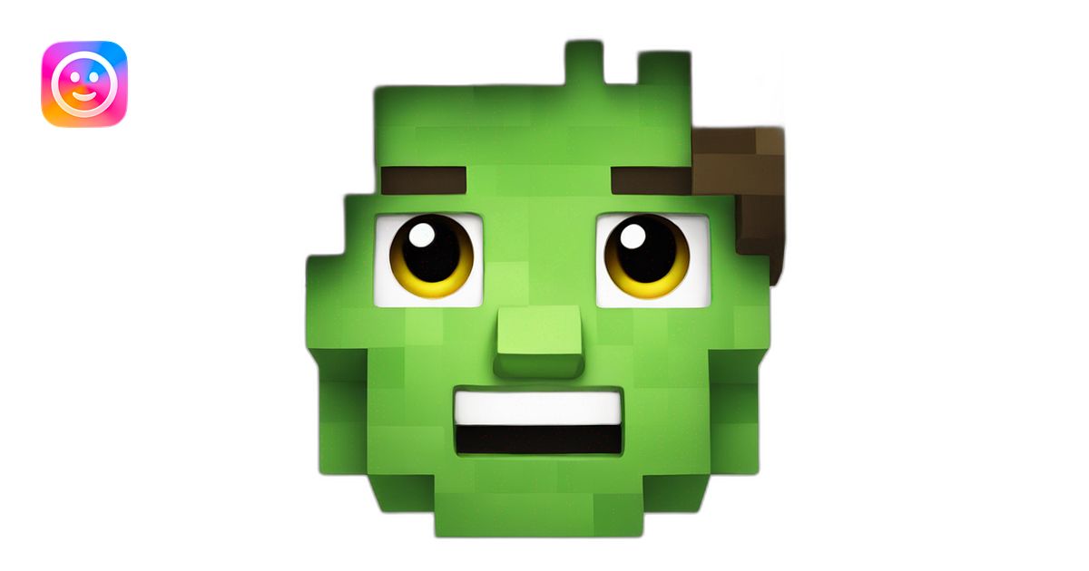 Minecraft creeper emoji | AI Emoji Generator